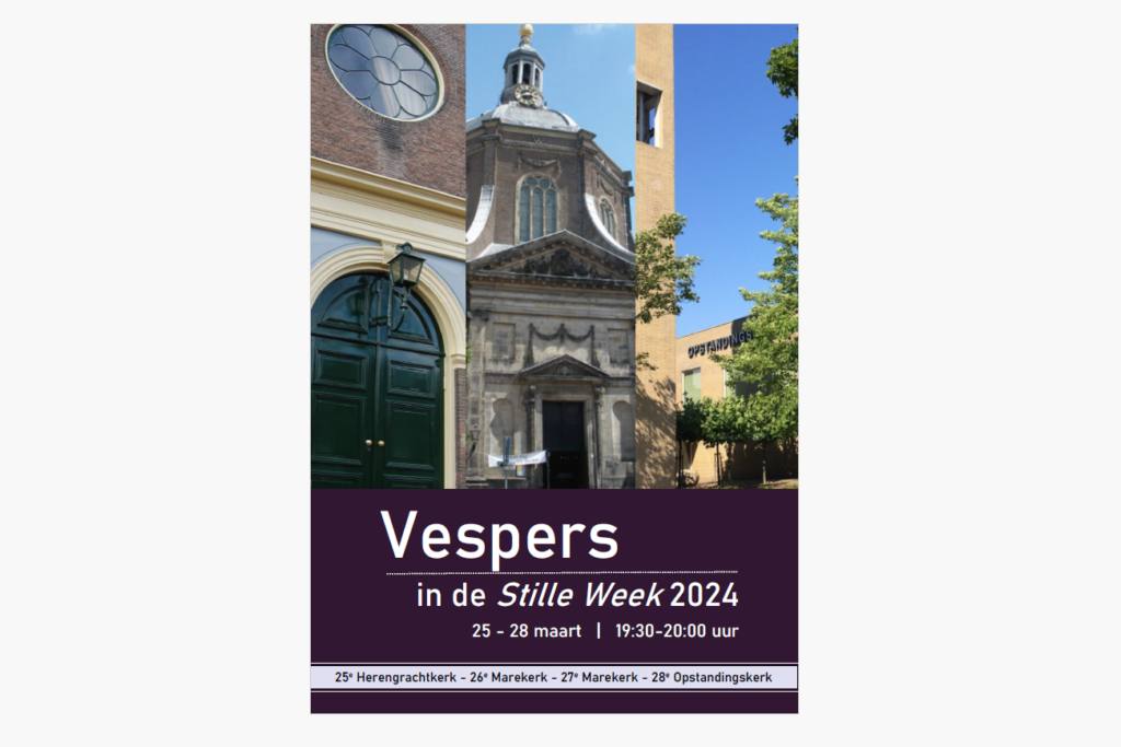 Vespers Stille week – Welkom bij de CGK Leiden